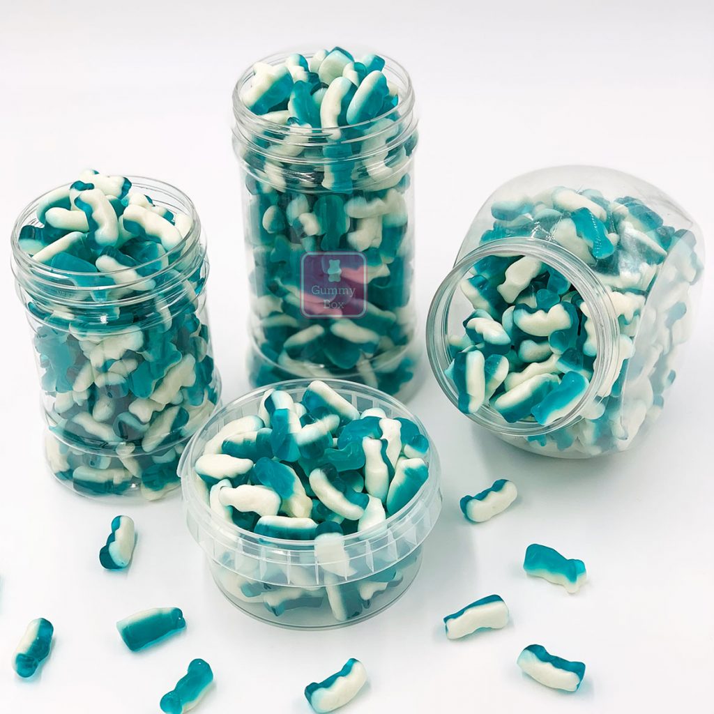 Mini Blue Dolphins Jars - Gummy Box - Halal Sweets & Gifts